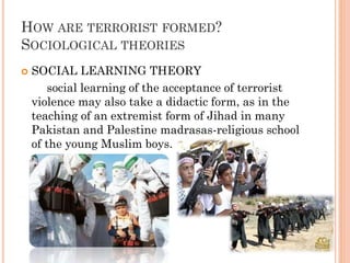 The mind of terrorist | PPTX