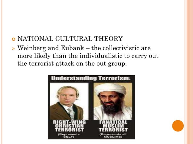 The mind of terrorist | PPTX