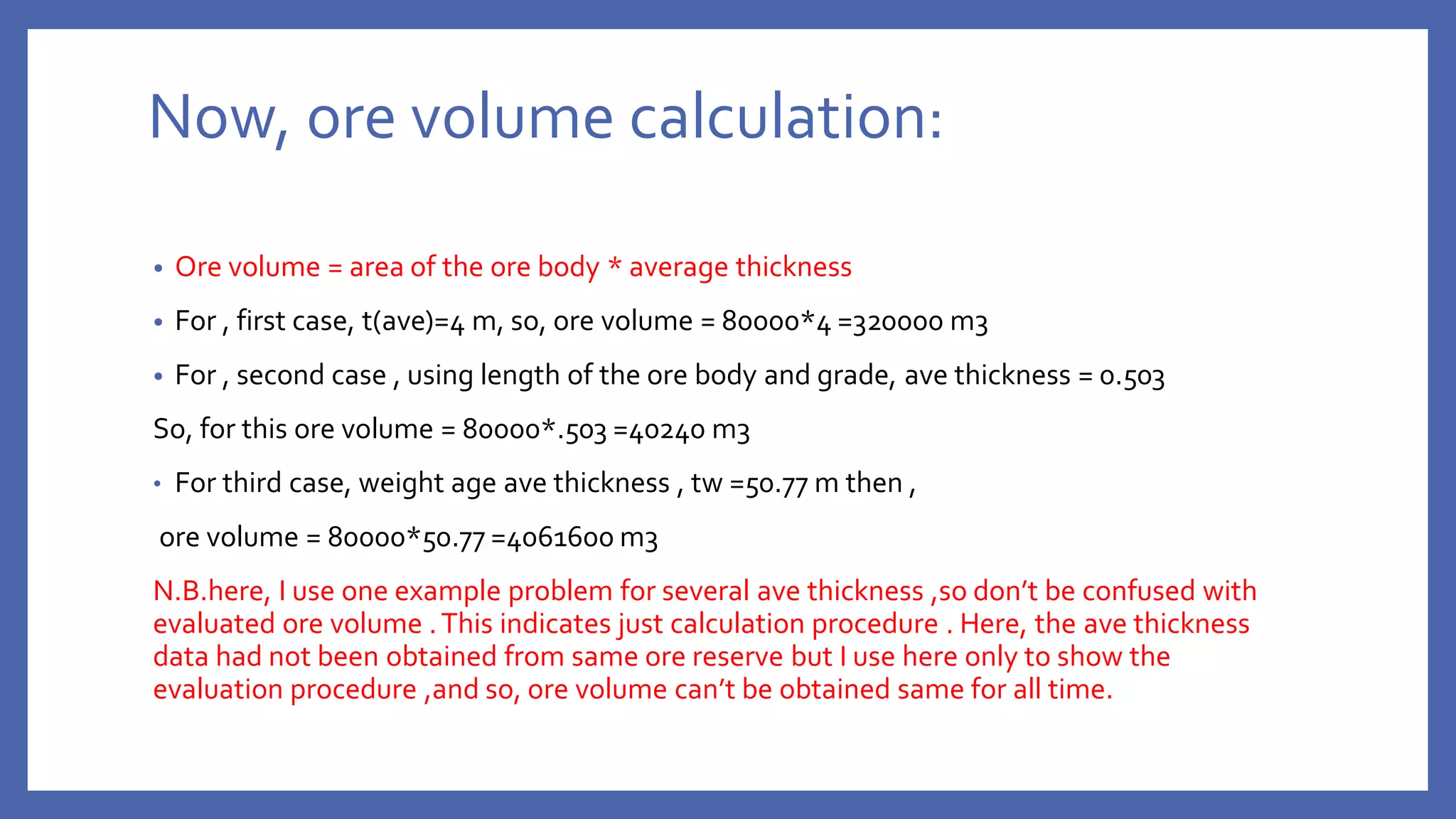 The mineral reserves & reserves estimation using triangular methods | PDF