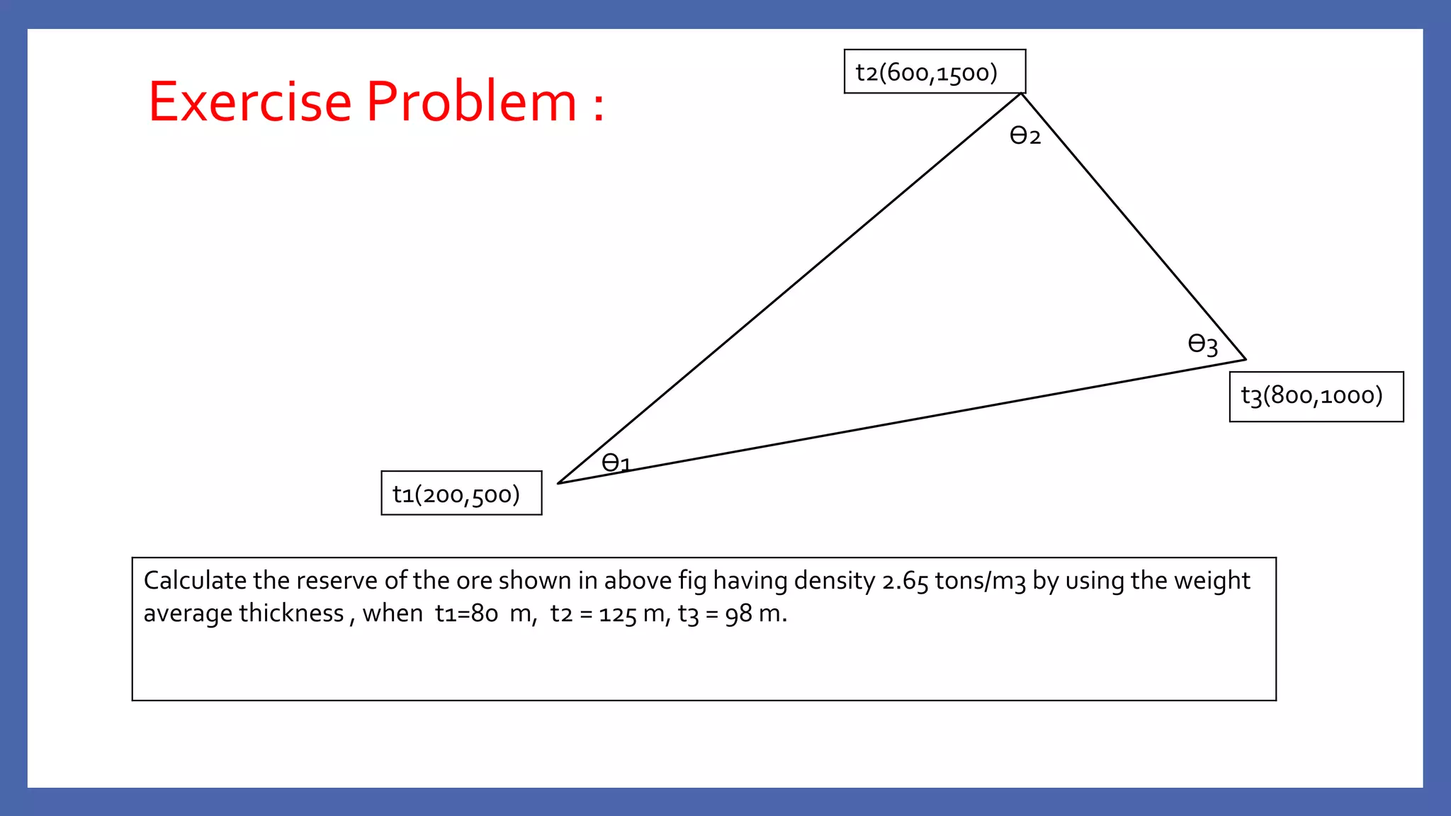 The mineral reserves & reserves estimation using triangular methods | PDF