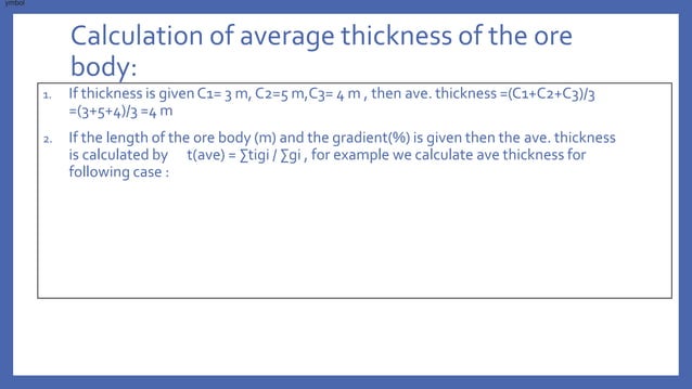 The mineral reserves & reserves estimation using triangular methods | PDF