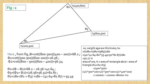 The mineral reserves & reserves estimation using triangular methods | PDF