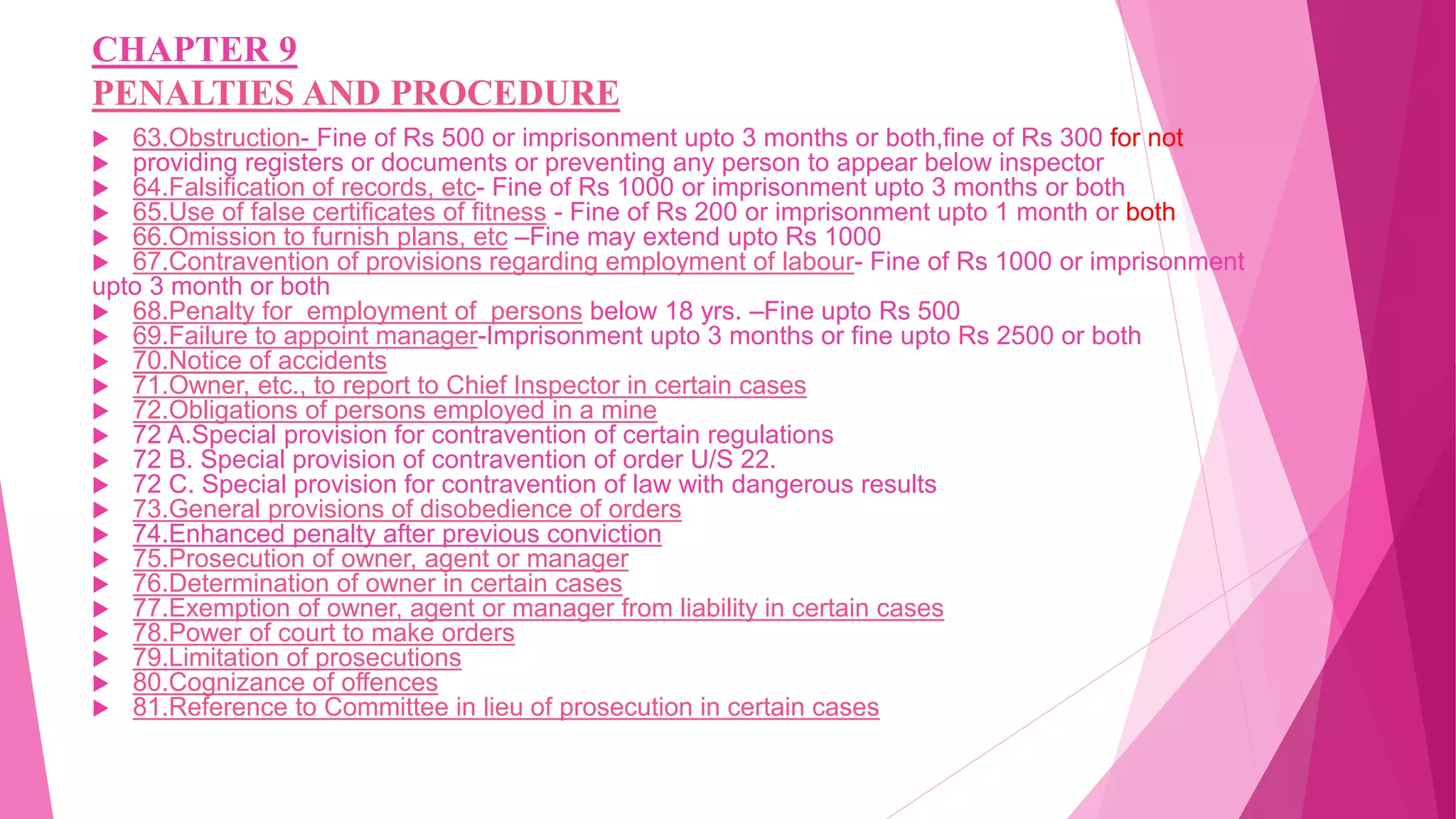 The Mines Act,1952 ppt | PPTX