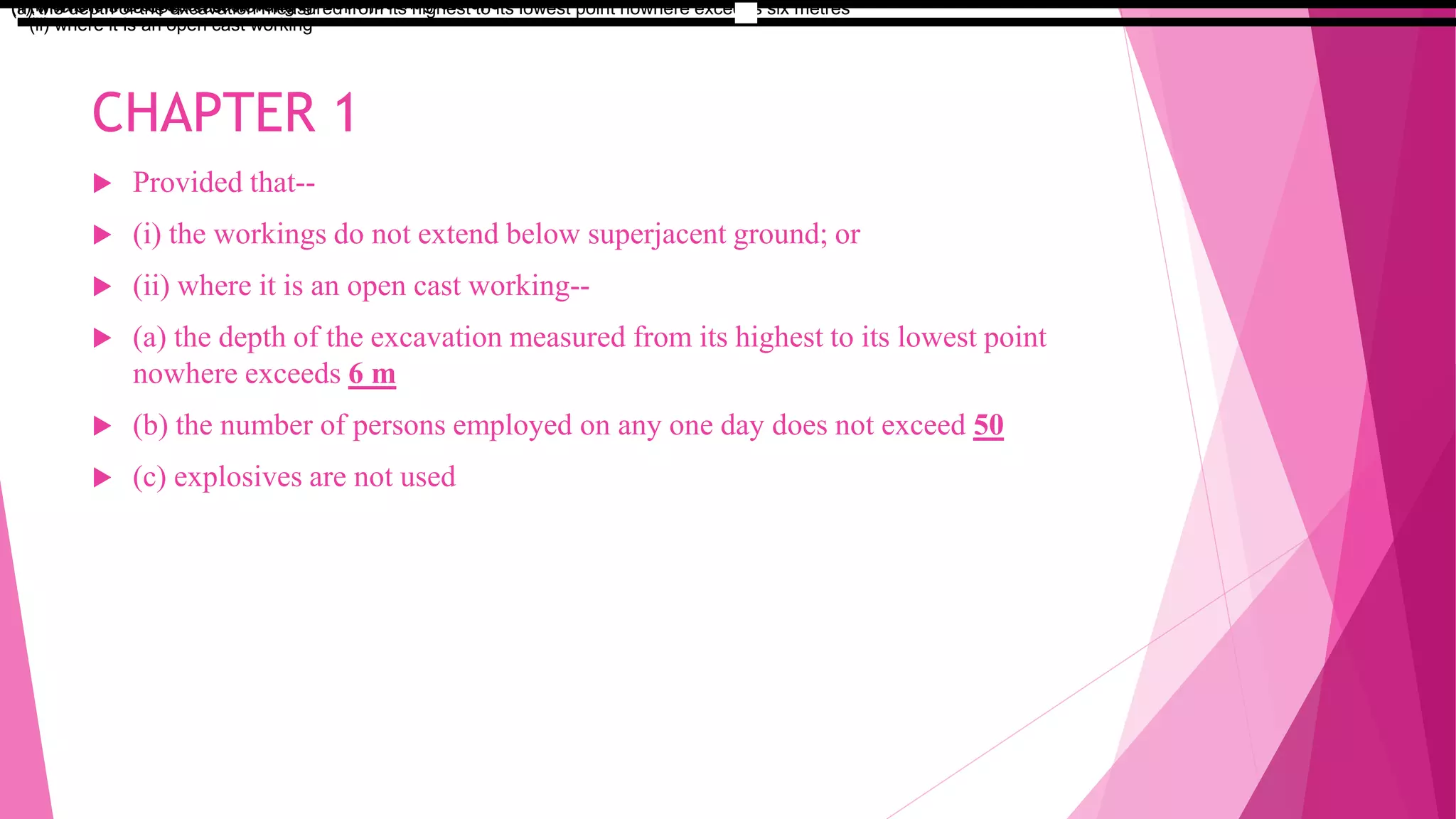 The Mines Act,1952 ppt | PPTX