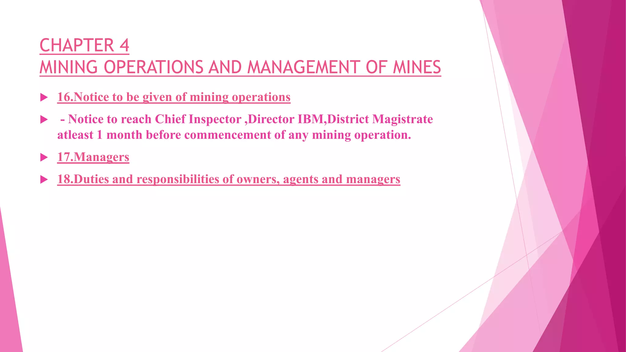 The Mines Act,1952 ppt | PPTX
