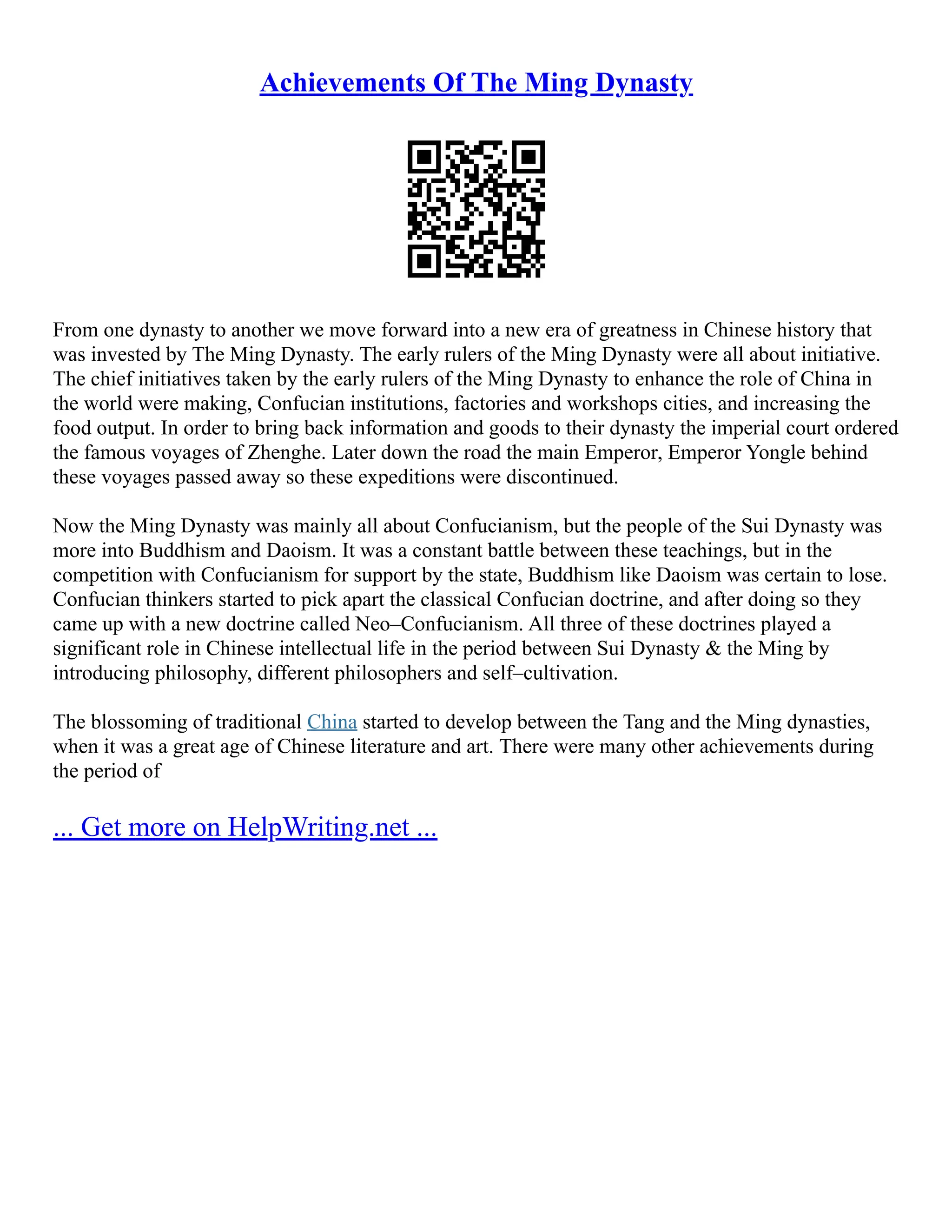 The Ming Dynasty And Tokugawa Period | PDF