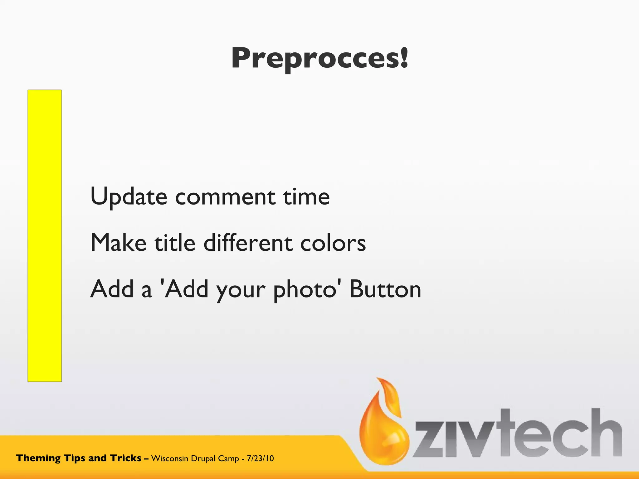 Theming tips and tricks | PPT