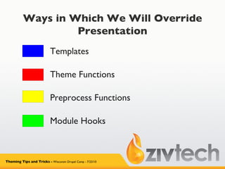 Theming tips and tricks | PPT