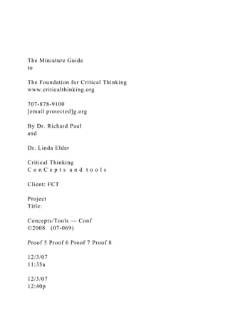 The Miniature Guide toThe Foundation for Critical Think.docx