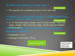 The mini definitive chemistry guide | PPTX | Chemistry | Science