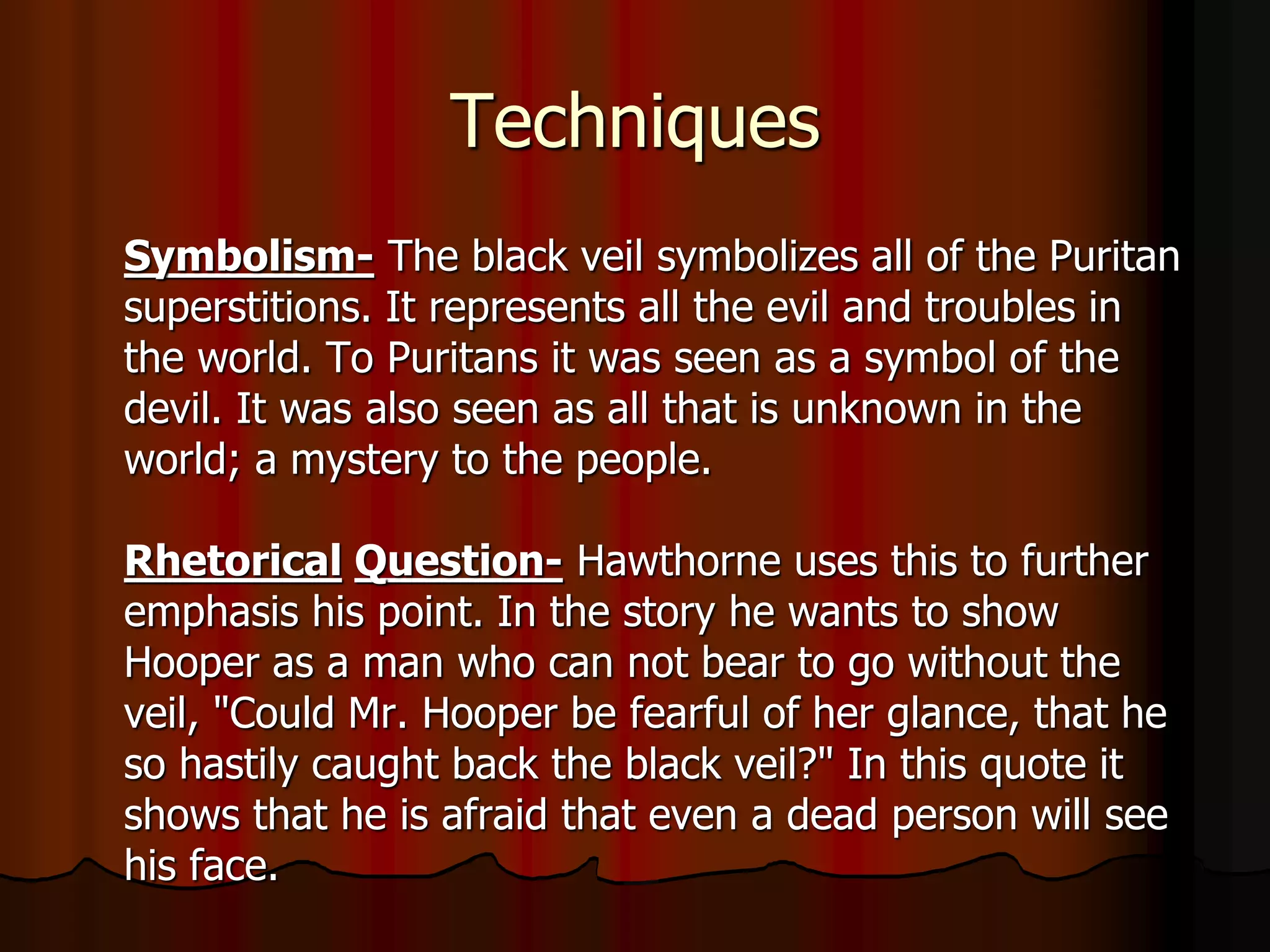 The Minister's Black Veil.ppt