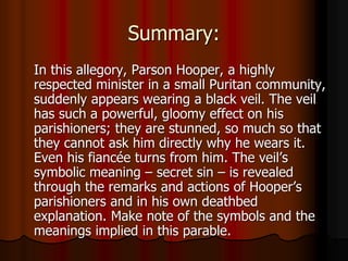 The Minister's Black Veil.ppt