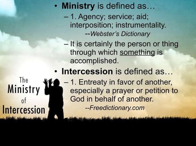 The ministry of_intercession | PPT | Christianity | Religion & Spirituality