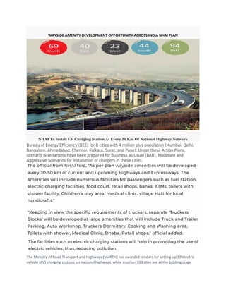 The Ministry of Road Transport and Highways with Electric Vehicle ...