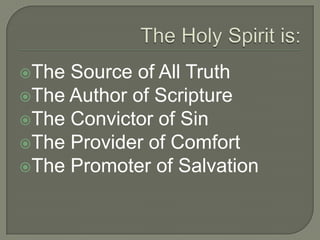The ministry of_the_holy_spirit | PPTX