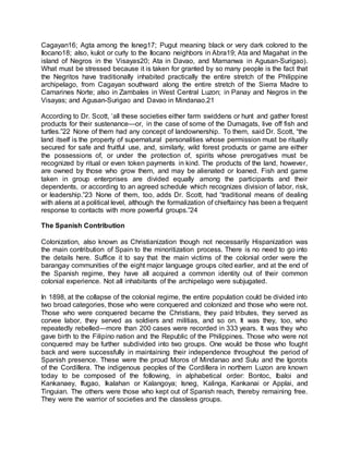 The minoritization of the indigenous communities | DOCX