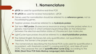 The MIQE Guidelines for real time PCR.pptx