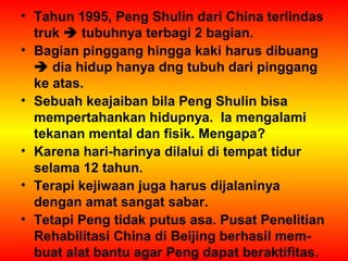 The Miracle Man | PPT