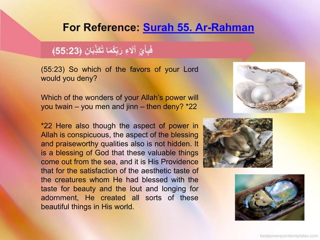 The miracle of allah pearl | PPSX