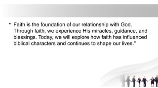 "The Power of Faith: Trusting God in All Circumstances" | PPTX