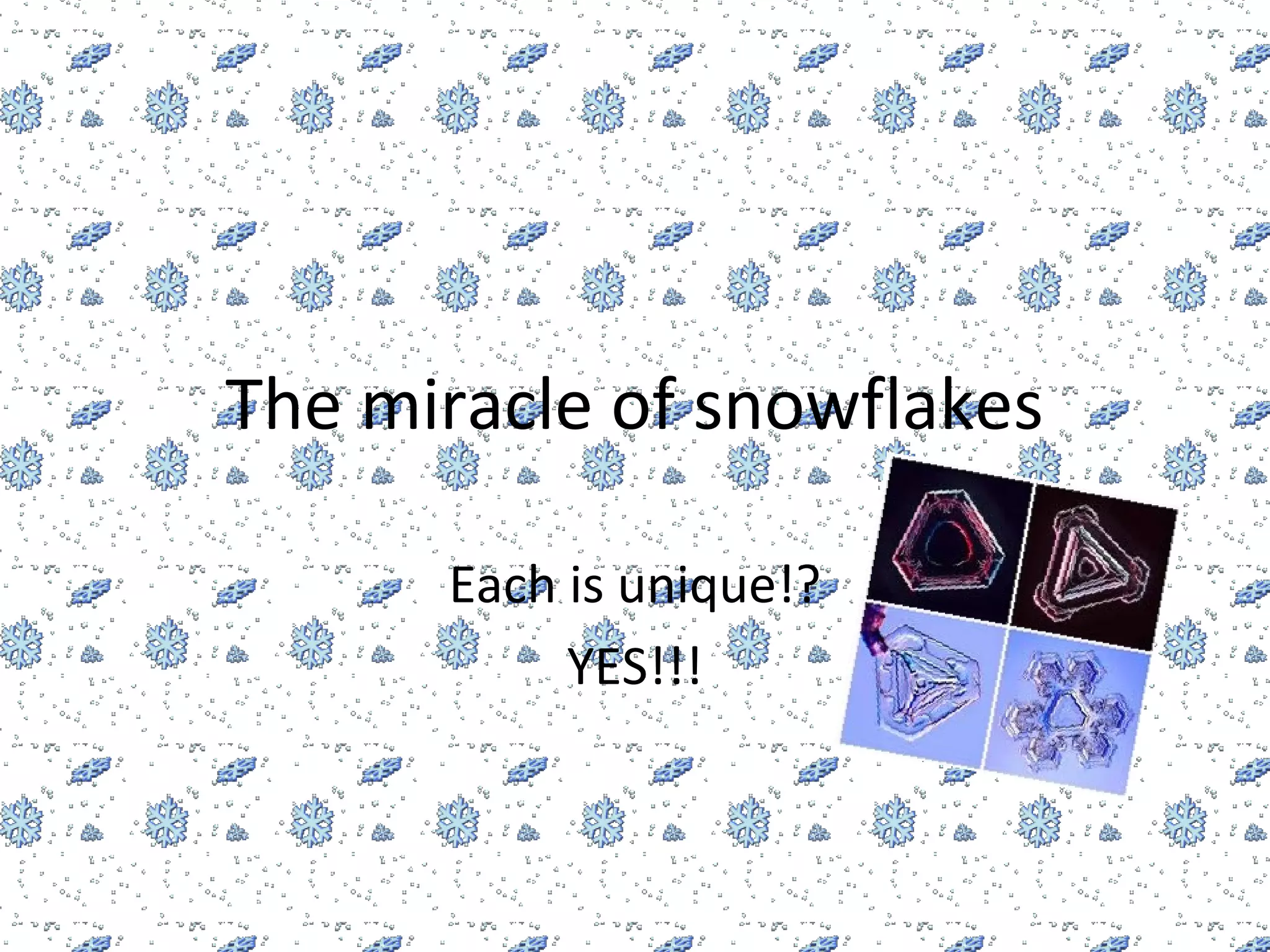The miracle of snowflakes | PPS