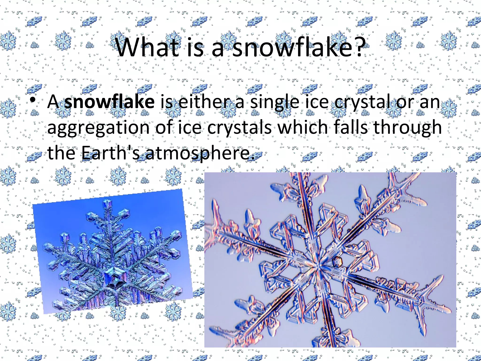 The miracle of snowflakes | PPS