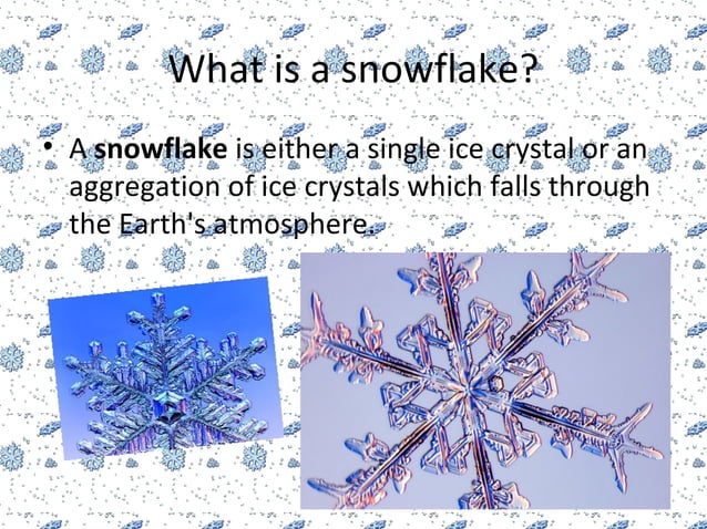 The miracle of snowflakes | PPS