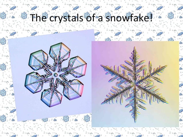 The miracle of snowflakes | PPS