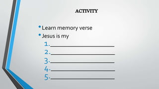 The miracles in the wilderness | PPTX