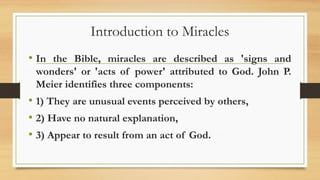 THE MIRACLES OF JESUS AND HIS WONDERFUL ACTS | PPTX