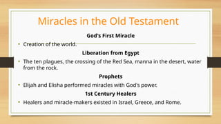 THE MIRACLES OF JESUS AND HIS WONDERFUL ACTS | PPTX
