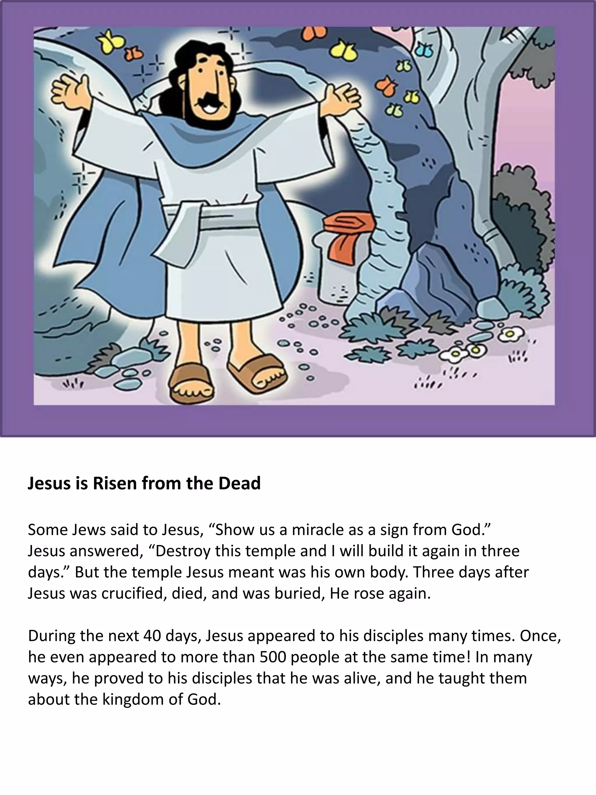 The Miracles of Jesus for Children | PDF | Christianity | Religion ...