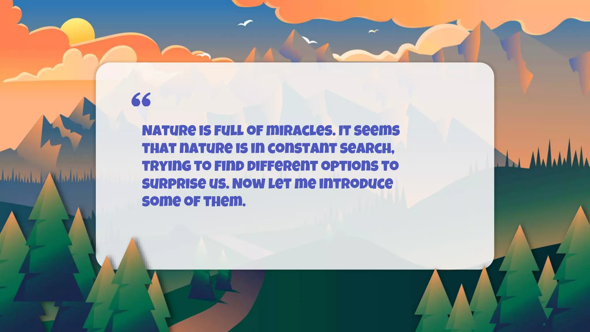 The miracles of nature | PPT