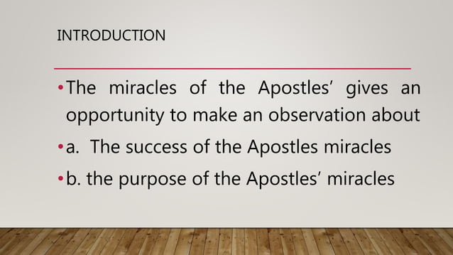 The miracles of the apostles (acts 5 | PPTX | Christianity | Religion ...