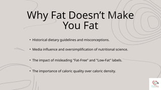 Unveiling the Truth About Dietary Fats: Myths, Benefits, and Weight ...