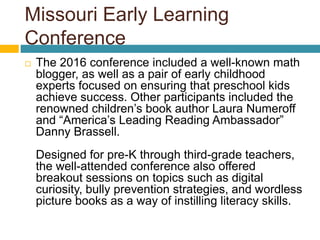 The Missouri Early Learning Conference - Fostering Connections | PPTX