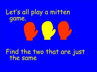 The Mitten Game | PPT