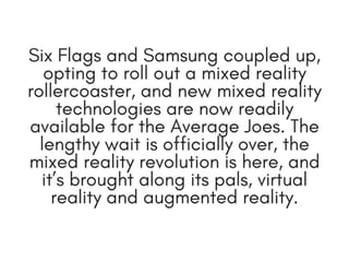 The Mixed Reality Revolution Has Arrived | Rick Garson | PPT
