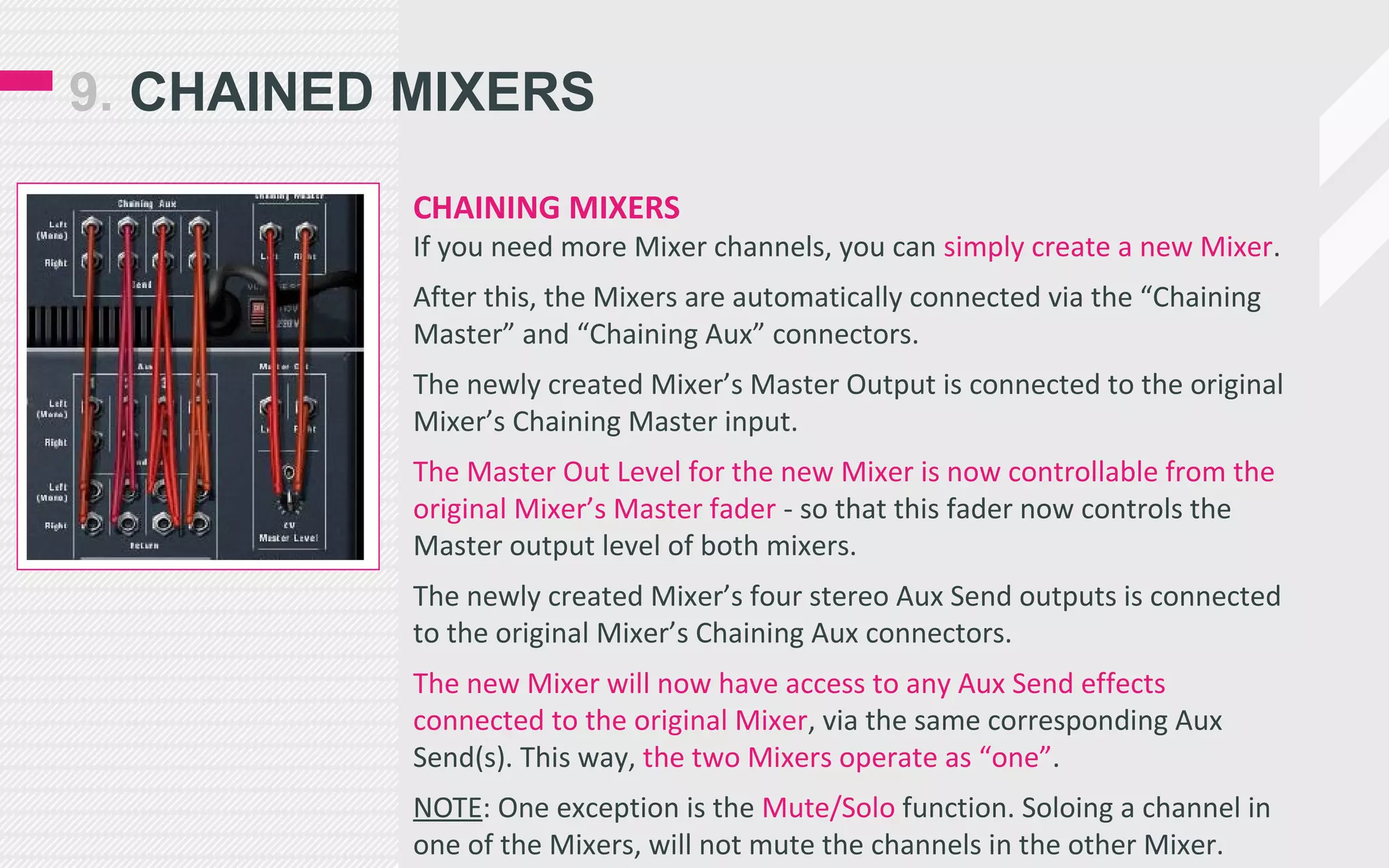 The Mixer controls in Reason | PPT | Digital Audio | Computer Software ...