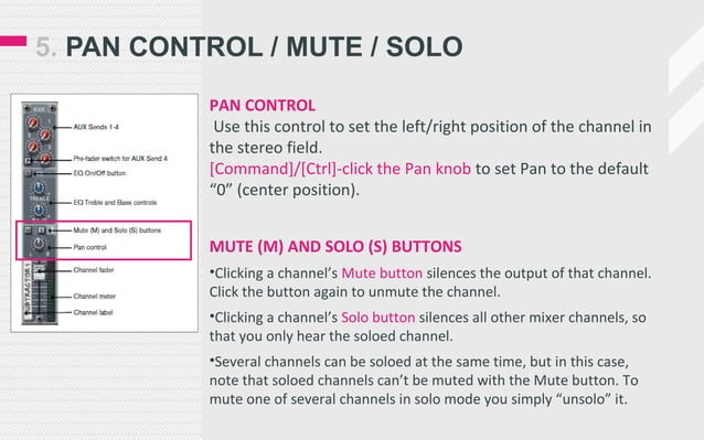 The Mixer controls in Reason | PPT | Digital Audio | Computer Software ...