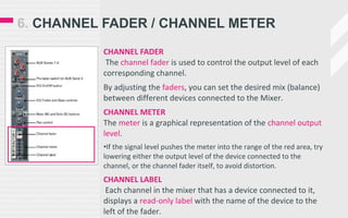 The Mixer controls in Reason | PPT