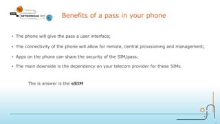 The mobile evolution of the employee and student pass | PPT