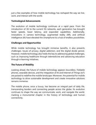 The Mobile Revolution.pdf | Smartphones | Consumer Electronics