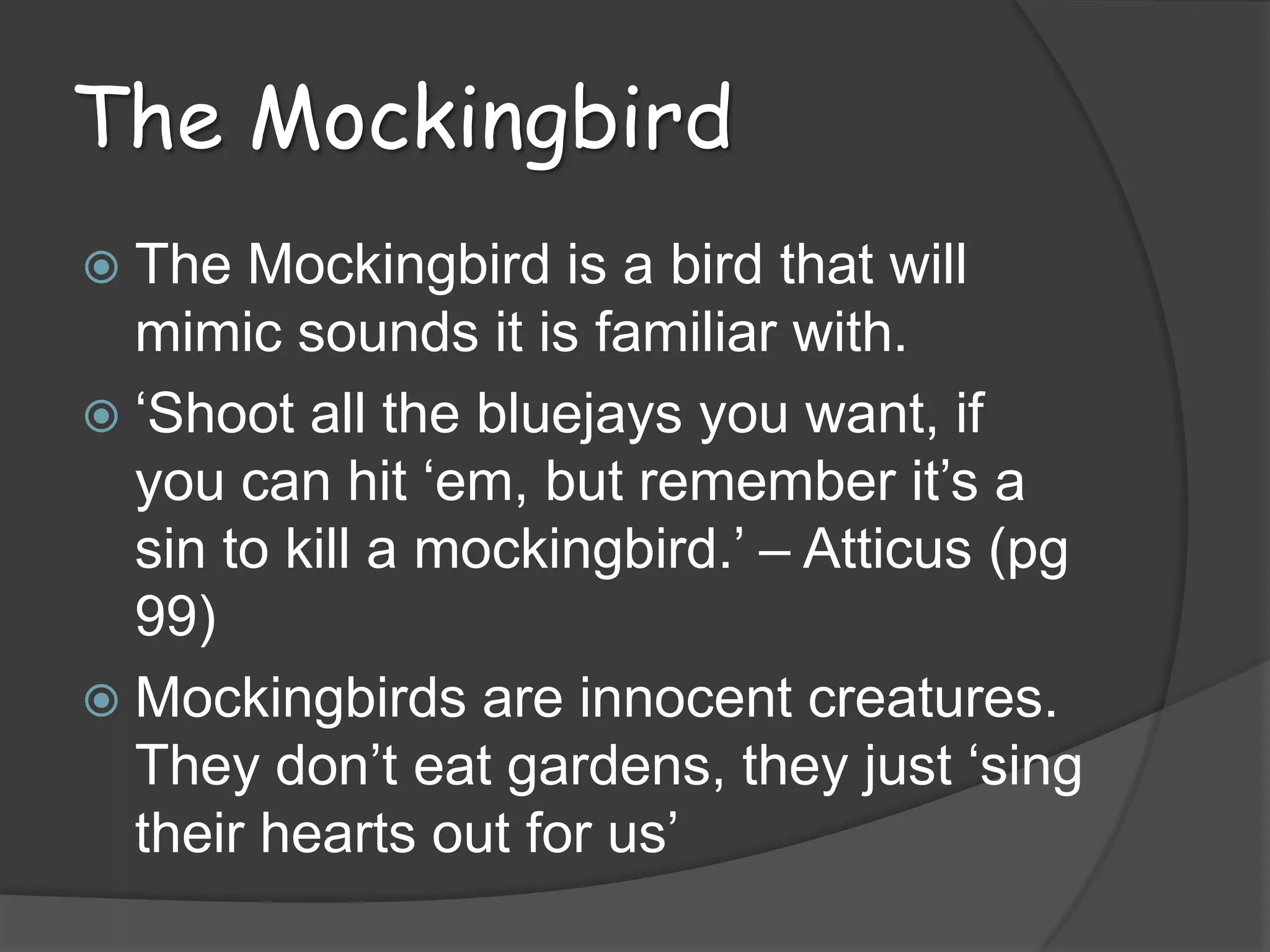 The Mockingbird | PPT
