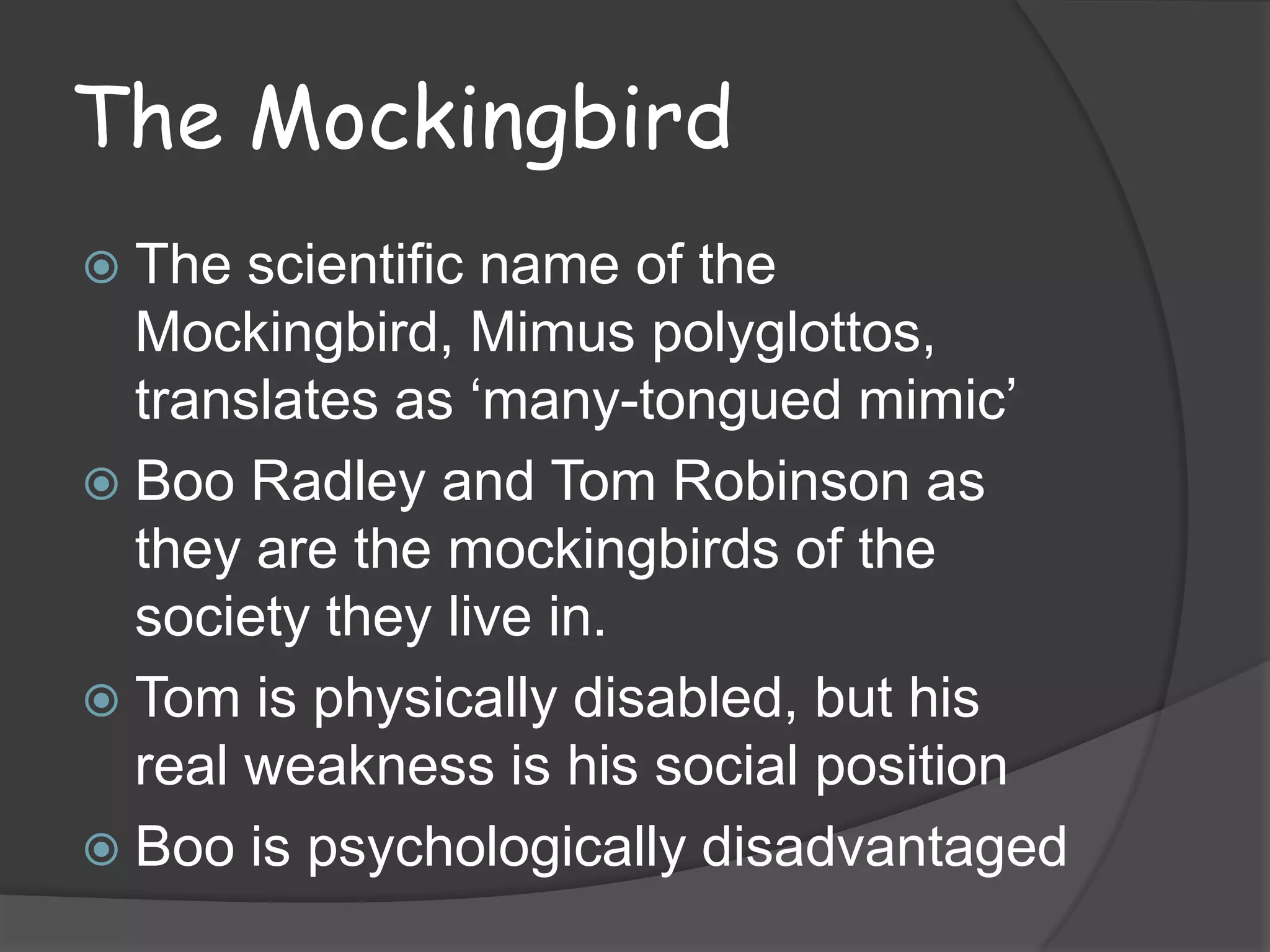 The Mockingbird | PPT