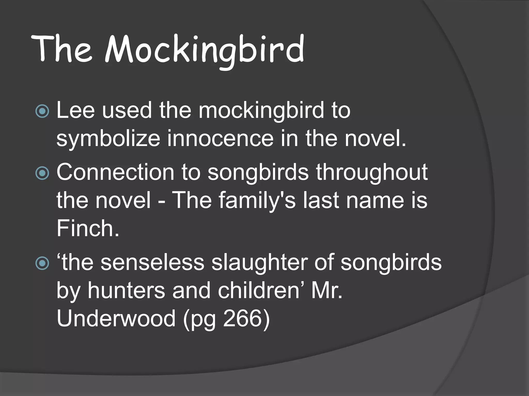 The Mockingbird | PPT