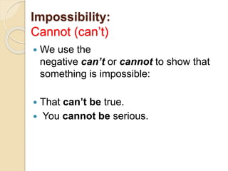 The modal verb can almma curri | PPT