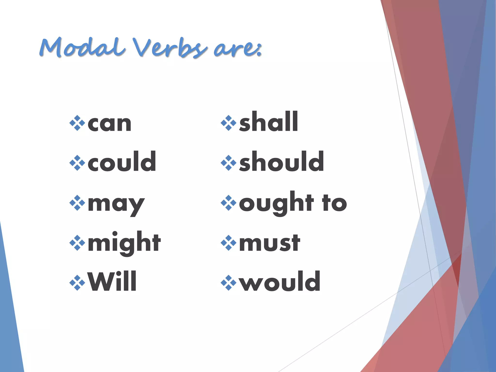 The modal verbs - ALL IN ENGLISH | PPTX
