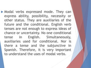 The modal verbs - ALL IN ENGLISH | PPTX