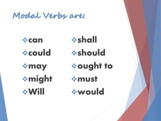 The modal verbs - ALL IN ENGLISH | PPTX
